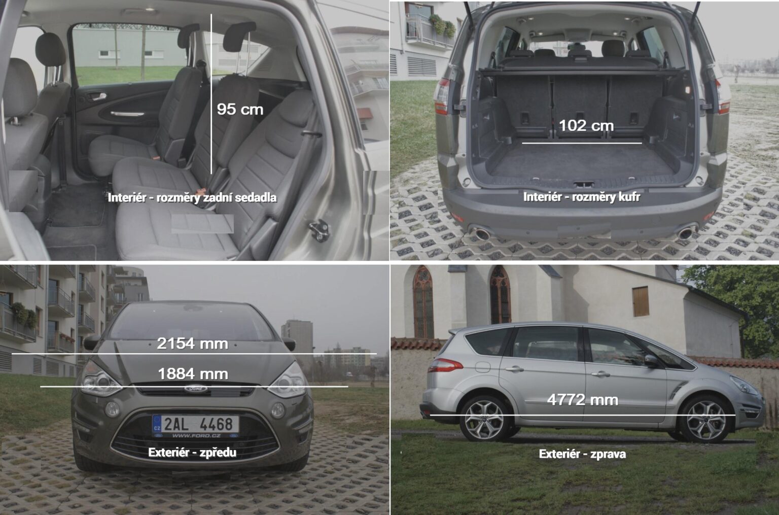 Ford S-Max Rozměry – Rozměry & Objem kufru